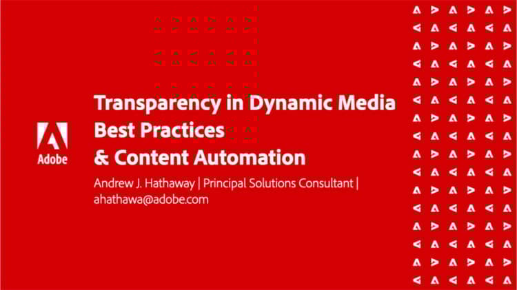 適用於透明與內容自動化批次處理的Dynamic Media | Adobe Experience Manager