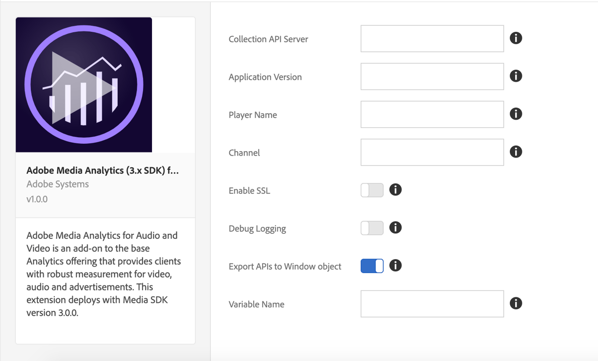 Adobe Medium Analytics (3.x SDK) for Audio and Video擴充功能概觀 | Adobe Data Collection