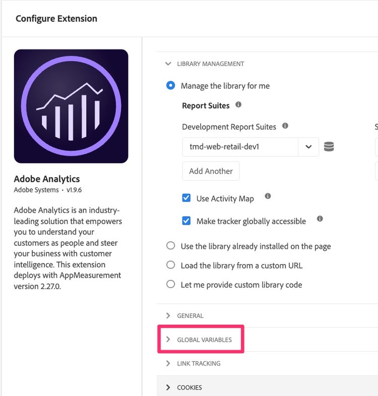 Migrate global variables | Adobe Data Collection
