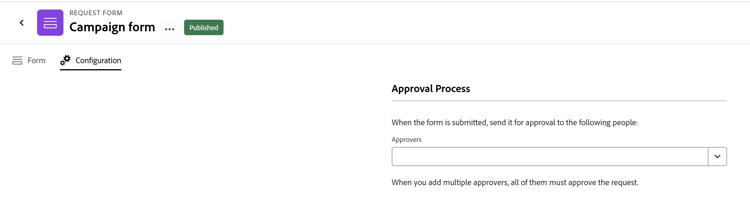 Add an Approval to a Request Form in Adobe Workfront Planning | Adobe ...
